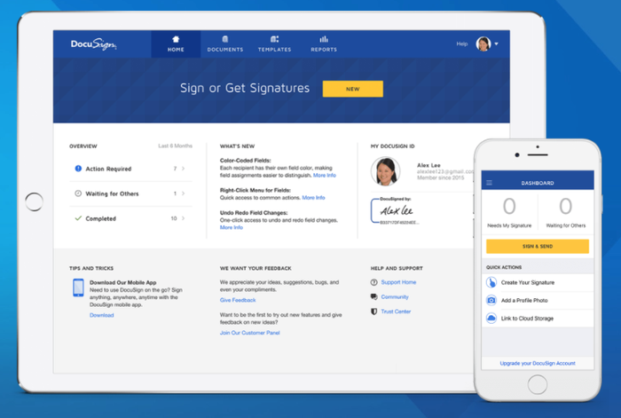 디지털 싸인 업체 DocuSign, 1억 달러 IPO 계획 - 로아AI