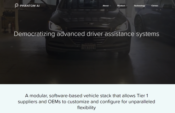 운전자 보조 시스템(ADAS) 개발 스타트업 Phantom AI, 2,200만 달러 투자 유치 - 로아AI