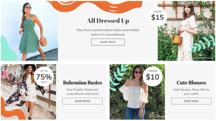 중고 의류 플랫폼 ThredUp, 내년 초를 목표로 기업공개에 나설 계획 - 로아AI