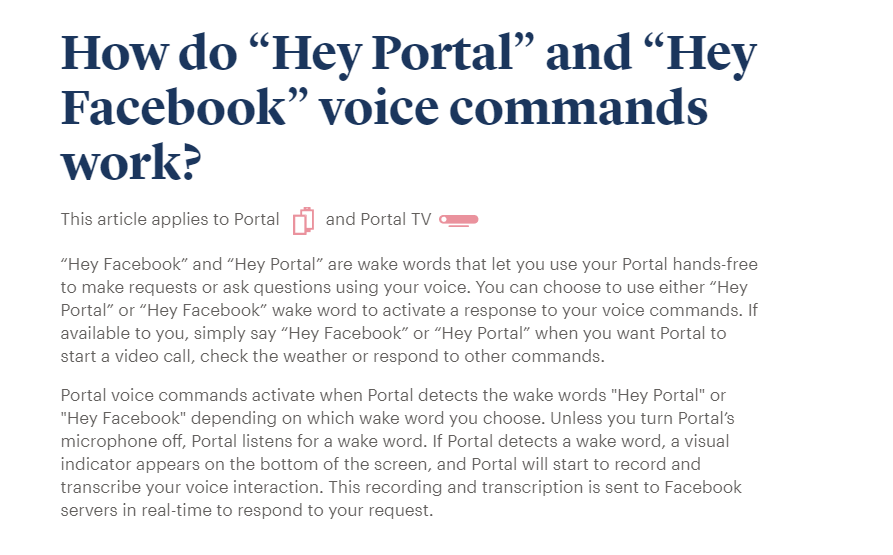 The Verge, Facebook이 새로운 음성 명령어 "Hey Facebook"을 Oculus Quest 및 Portal에 ...
