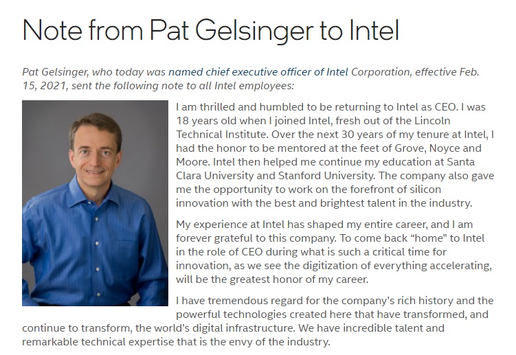 위기에 봉착한 Intel, CEO 교체 소식 이후 주가 7% 상승 - 로아AI