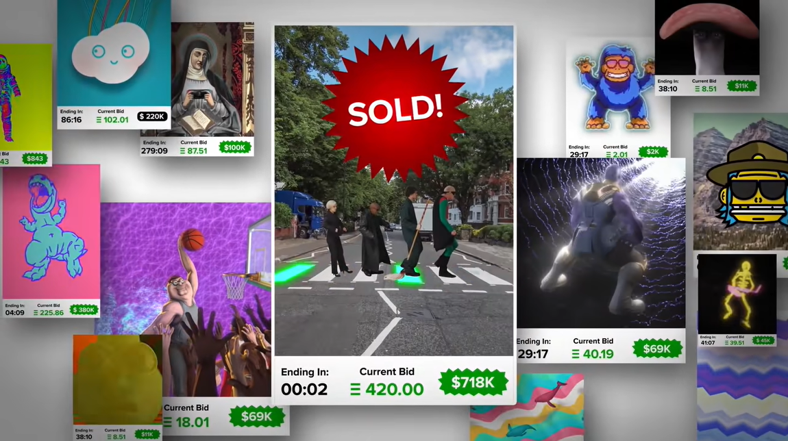 급락하는 NFT 가격, 버블의 붕괴인가 - 로아AI